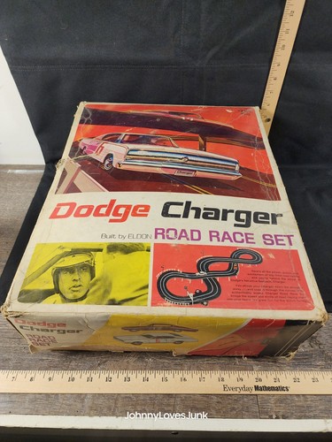 Vintage Dodge Charger Road Race Set By Eldon Original Box Tested Works ...