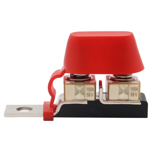 Max Volt 58V Double Studs Fuse Holder with 2pcs 100A Fuse For Car ...