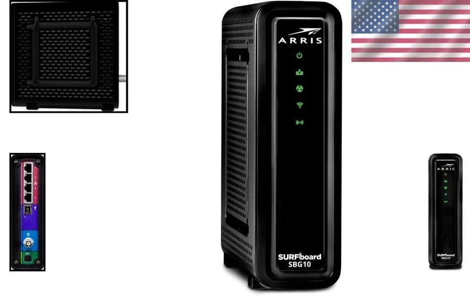 DOCSIS 3.0 16x4 Cable Modem Router Combo - AC1600 WiFi for High-Speed ...
