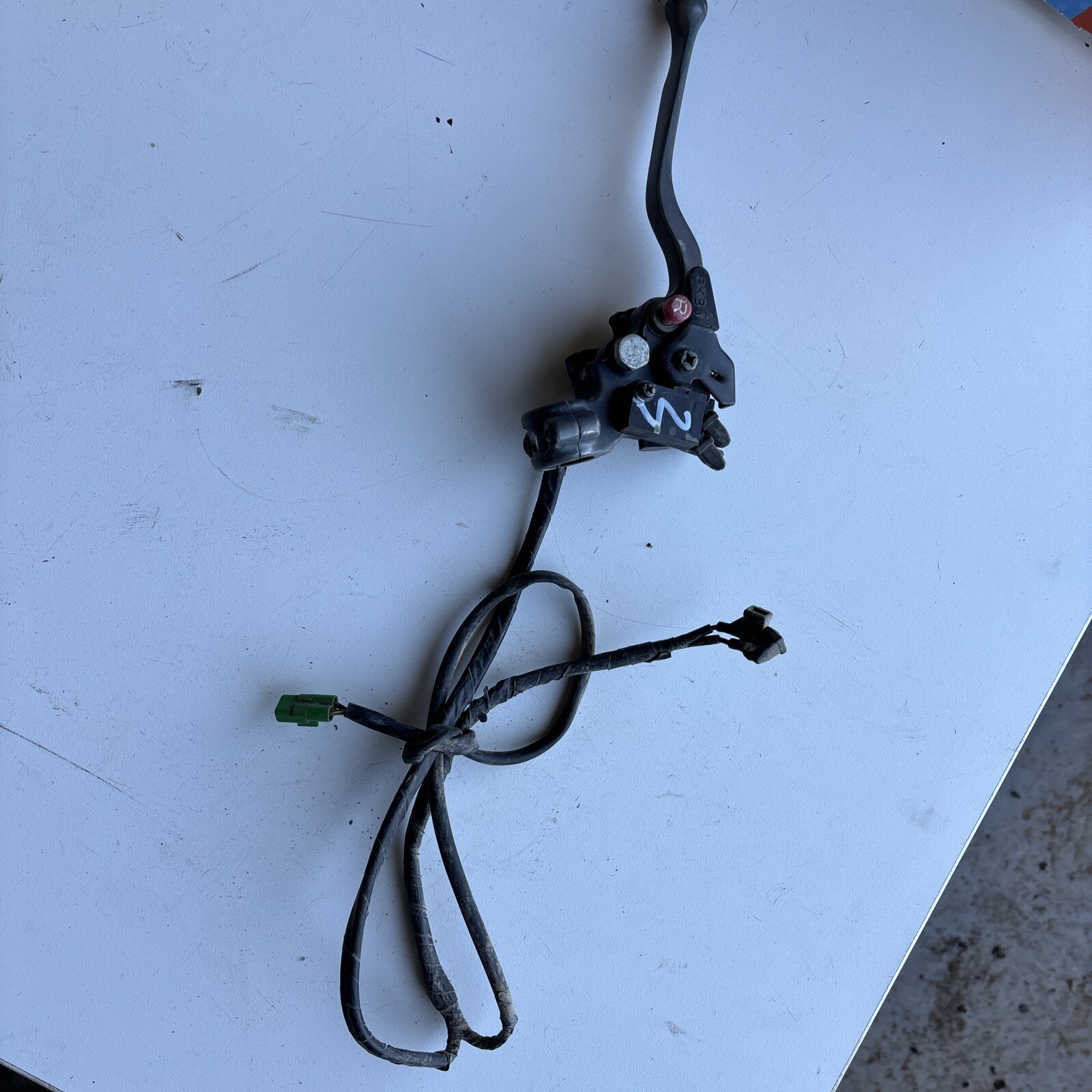 Honda Rancher 350 TRX350FE 2004 04 left handlebar brake lever parking ...