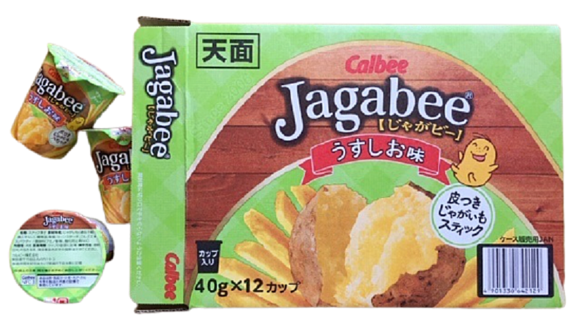 NEW! Calbee Jagabee Japanese light salt potato snacks x12ea Megabox ...