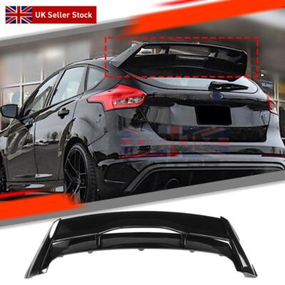 FIT FORD FOCUS RS STYLE 2012-18 MK3 BOOT ROOF SPOILER EXTENSION WING ...