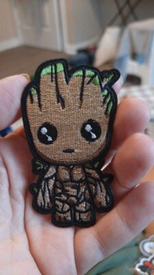 Baby Groot Guardians of The Galaxy Character Embroidered Iron On Patch ...