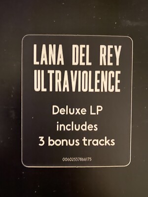 Replacement Hype Sticker for Lana Del Rey Ultraviolence Deluxe Edition ...