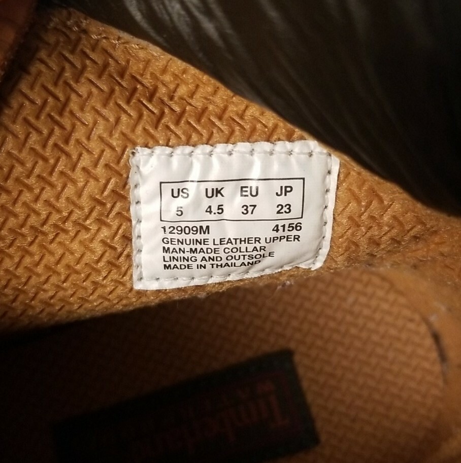 Timberland 12909 Junior's 6" Premium Waterproof Boots Wheat Nubuck Boys ...