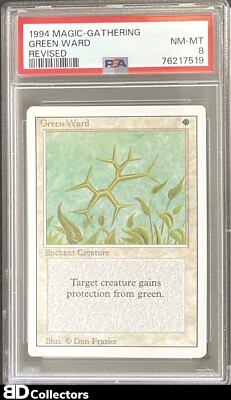 REVISED GREEN WARD PSA 8 1994 Magic The Gathering MTG NM MT | eBay