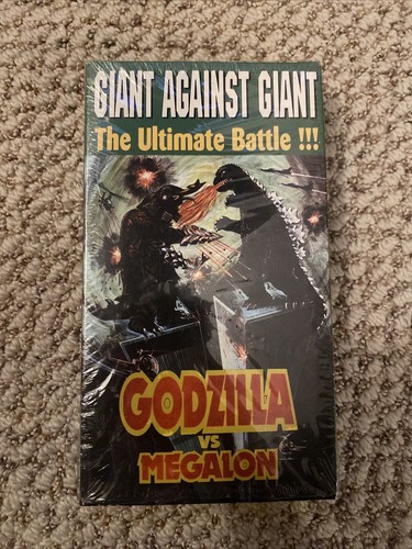 Godzilla VS Megalon VHS Rare Twin Towers Cover in shrinkwrap alpha ...