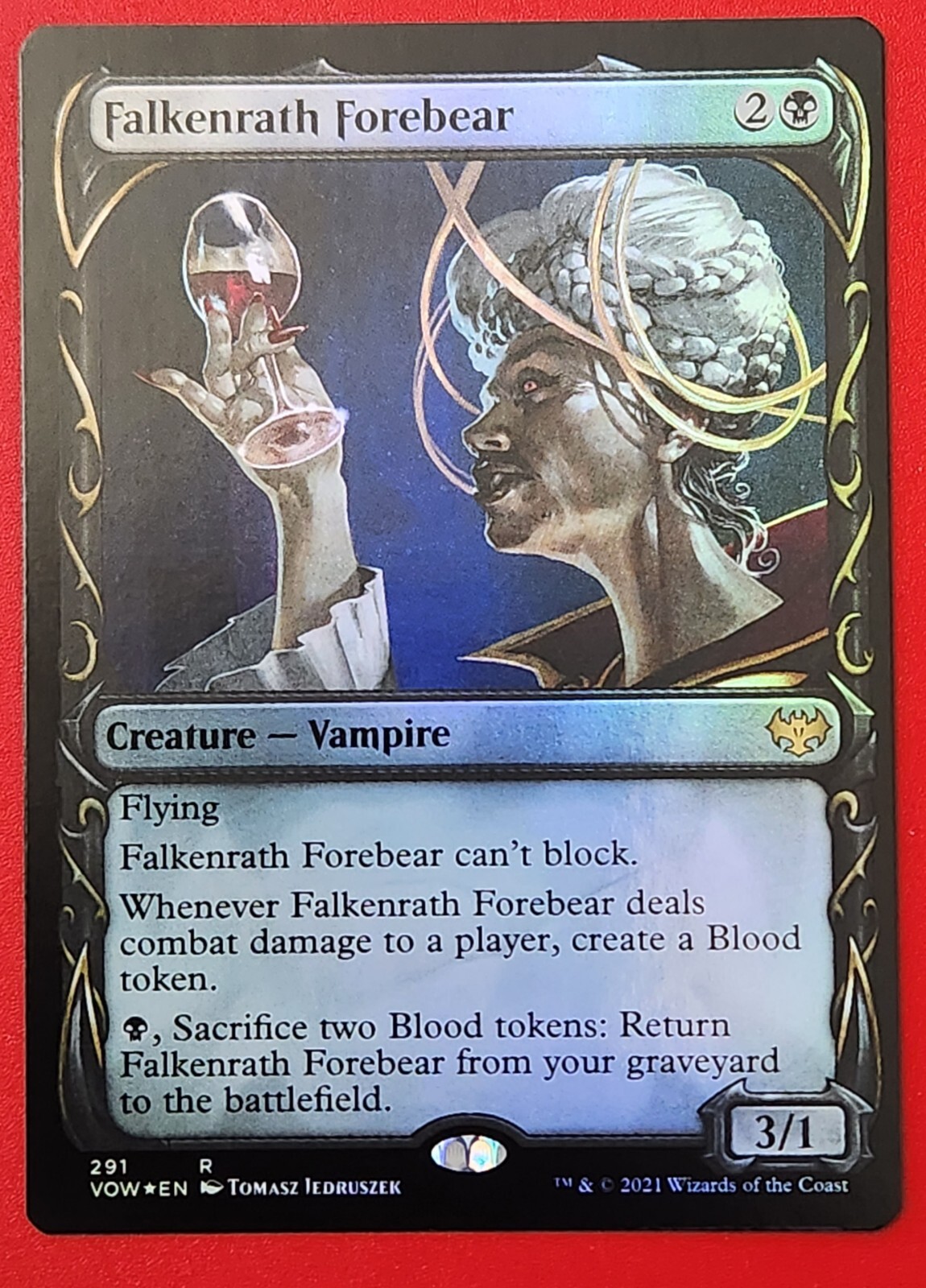 MTG Falkenrath Forebear Innistrad: Crimson Vow 291 HOLO Rare NM | eBay