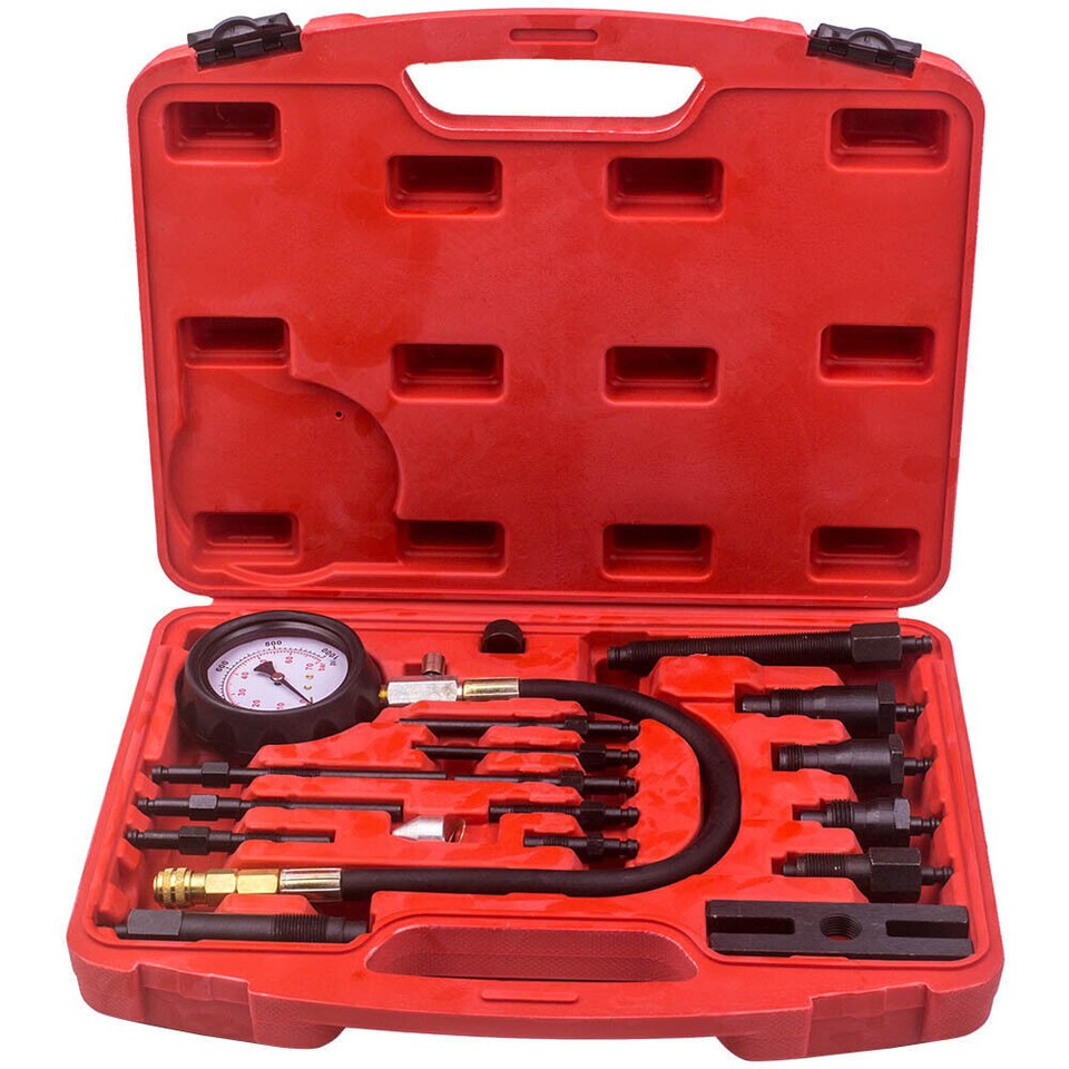 Diesel Engine Cylinder Compression Tester Pressure Test Tool Kit Direct ...