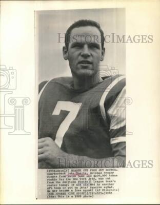 1965 Press Photo New York Jets' quarterback John Huarte, #7. - hps01587 ...