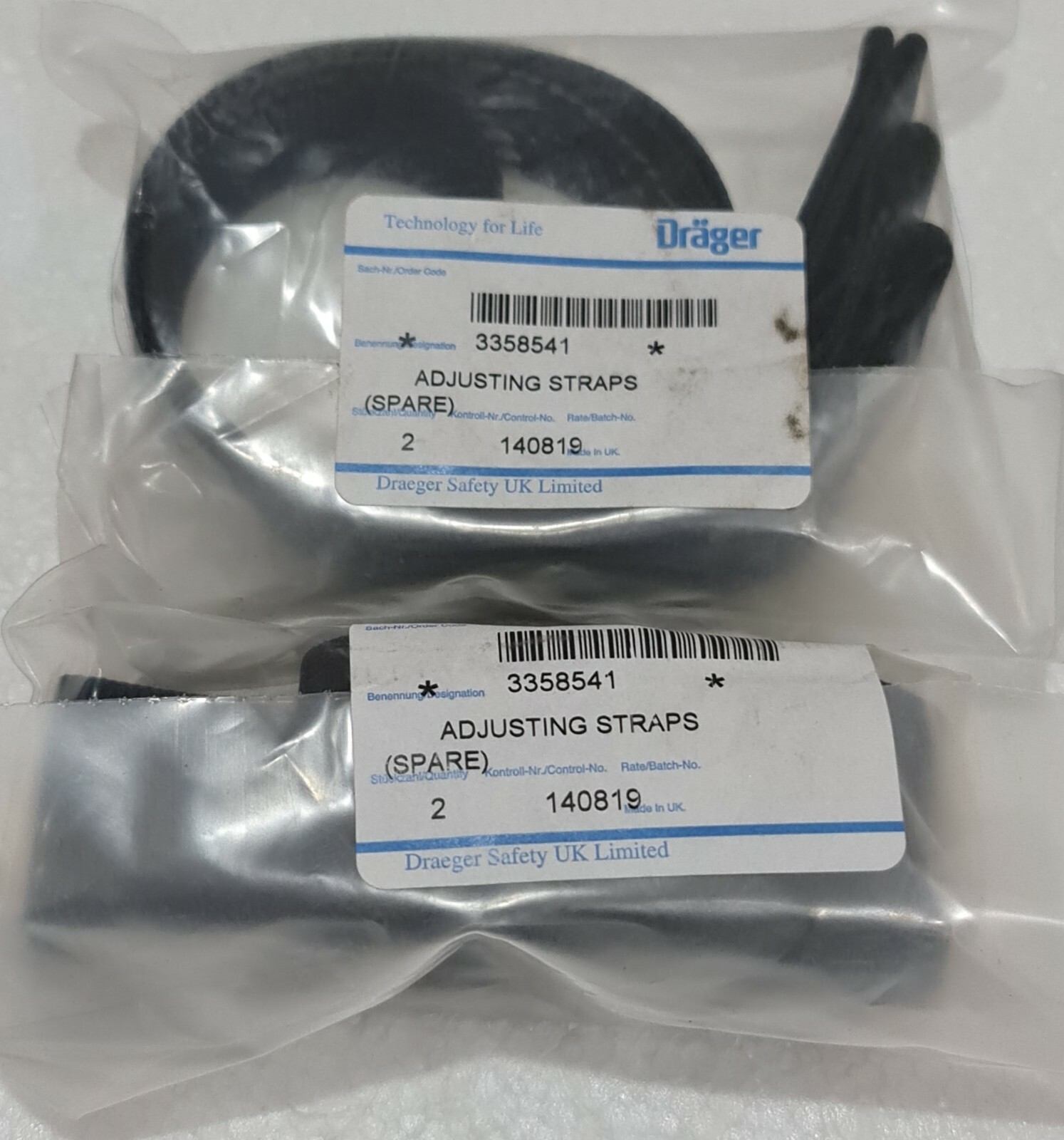 DRAGER 3358538, 3358541, 3358537, 3358237, 3358238, R26279 MIX LOT OF 6 ...