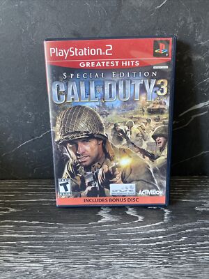 Call of Duty 3 PS2 Complete In Box (Sony PlayStation 2) With Bonus Disc ...