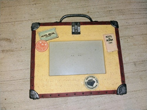 Unique Travel Theme Suitcase Picture Frame for 4" x 6" Photo | eBay