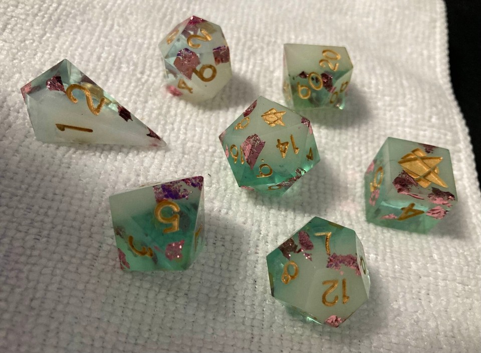 *RARE* DND 5E Dice Lot - Never Used / Custom ~ Sold Out Sets. | eBay
