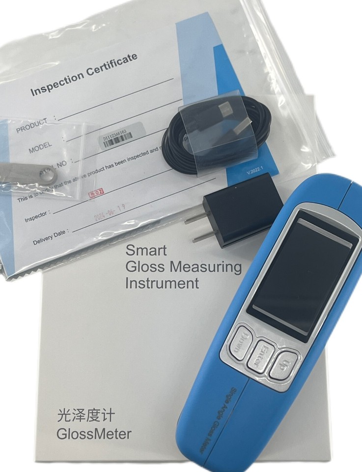 Gloss Measuring Instrument 60 Degree Gloss Meter with 0-1000GU Index ...