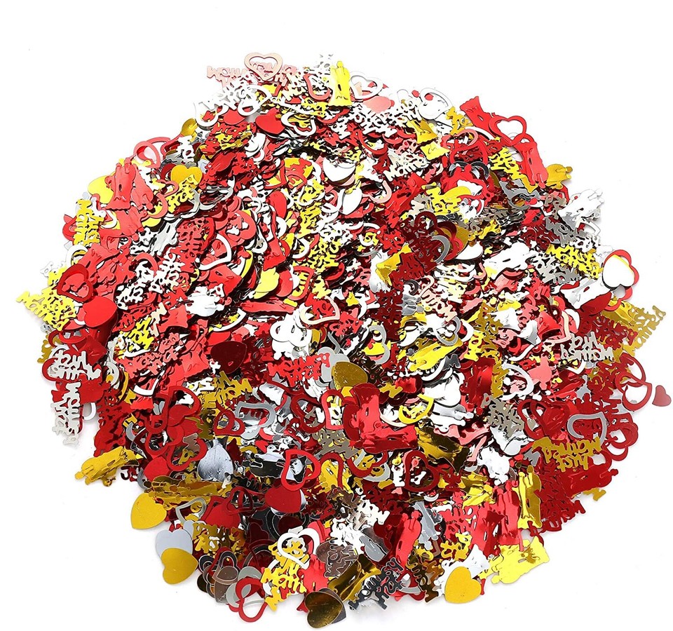 Onedor Plastic Multi-Shaped Confetti for Night Party Table Scatter ...