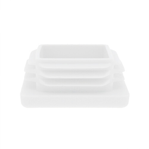 4 Pack Square Tube Inserts 100mm x 100mm, White, Box Section Caps, Tube ...