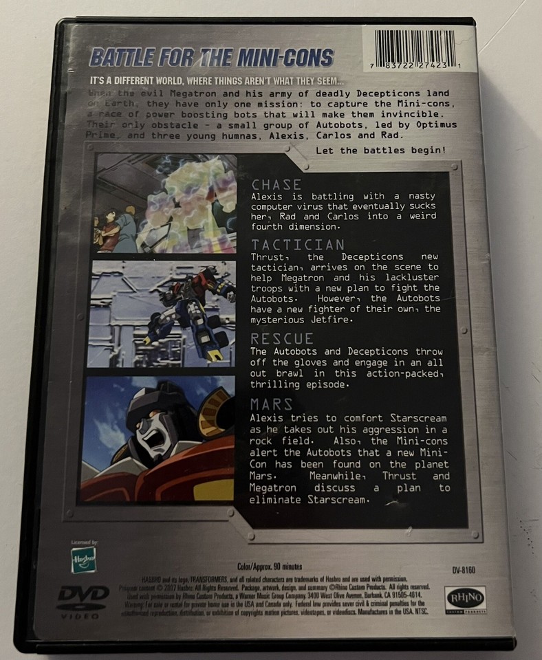 TRANSFORMERS - Battle For The Mini-Cons - TransFormers Armada 2007 (DVD ...