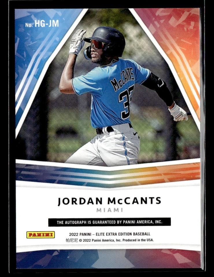 Jordan McCants AUTO - 2022 Panini Elite Extra Edition Hidden Gems ...