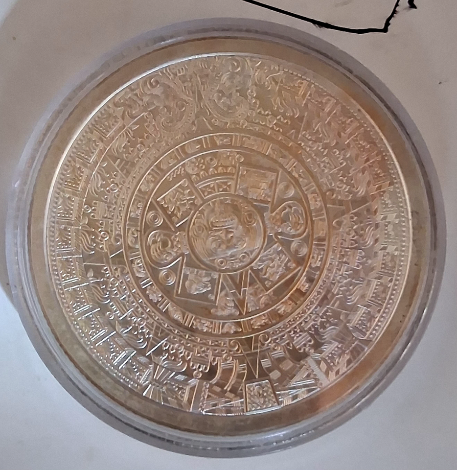5 ounce silver aztec calendar coin | eBay