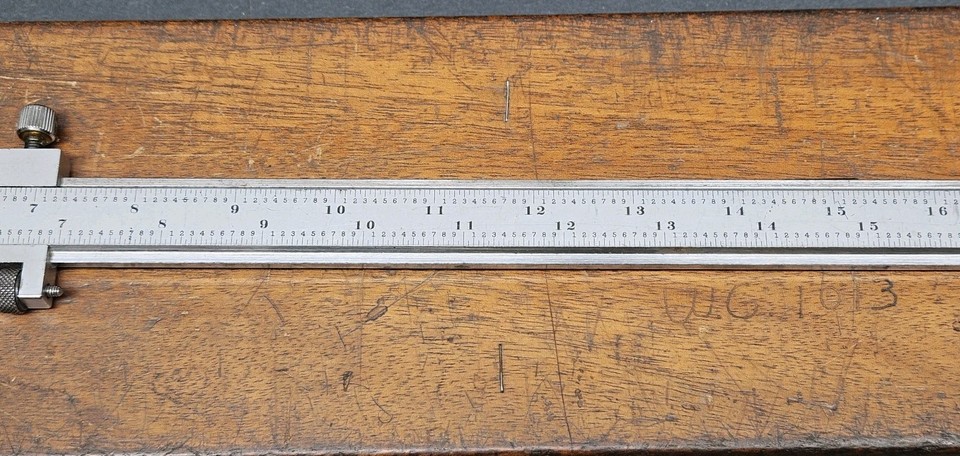 STARRETT 123 24" Master Vernier Calipers Hardened & Stabilized Bar ...