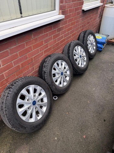 ** Genuine Ford Transit Custom 16" Alloy Wheels ** With Tyres 215 ...