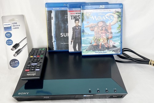 Sony BDP-S3100 Blu-Ray DVD Player WiFi HDMI Cord Remote Movies | eBay