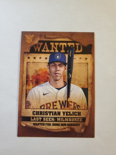 2021 Topps Big League Wanted Christian Yelich # WT-4 Milwaukee Brewers ...