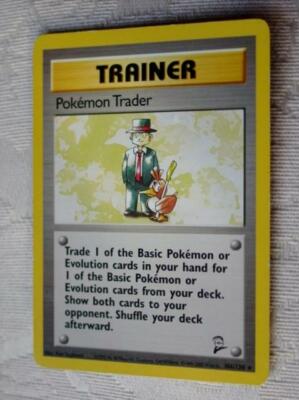 Pokemon Trainer Base Set 2 - Pokemon Trader 106/130 - Rare Pokemon Card ...