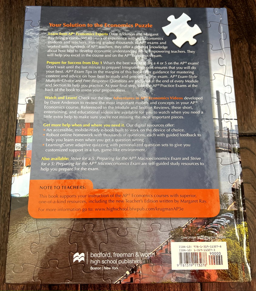 Krugman's Economics for the AP Course Third Edition | eBay