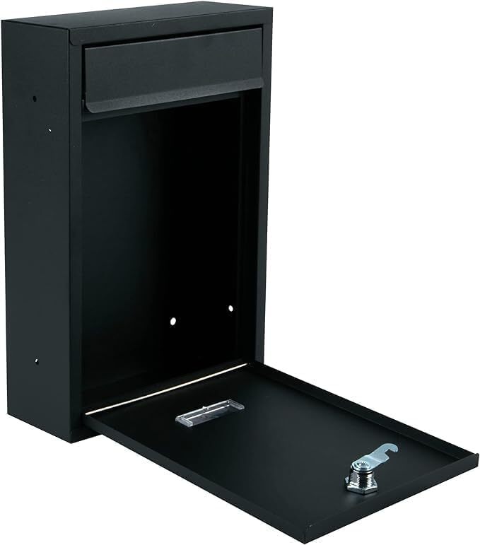 Personalised Post Box Large Letter Mail Box Steel Lockable Wall Mount ...