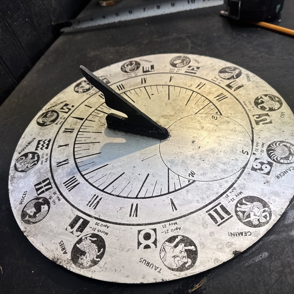 - Vintage Aluminum Sun Dial Astrology Signs 12in Free Shipping | eBay