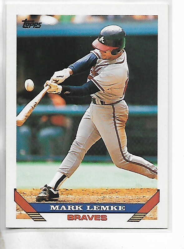 1993 Topps Mark Lemke Card | eBay