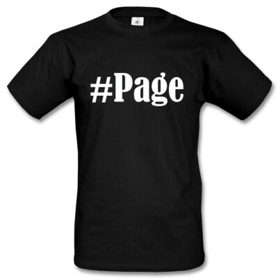 T-Shirt #Page Hashtag Raute für Damen Herren und Kinder | eBay