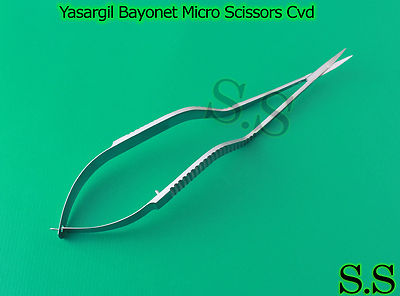 One Pieces Yasargil Bayonet Micro Scissors 7.5" Curved | eBay