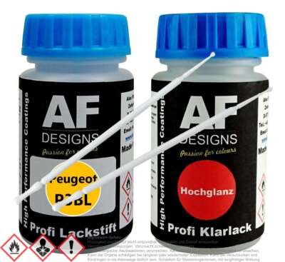 FÜR Peugeot P3BL Jaune Ecosse Lackstift Klarlack Lacktupfer Autolack ...