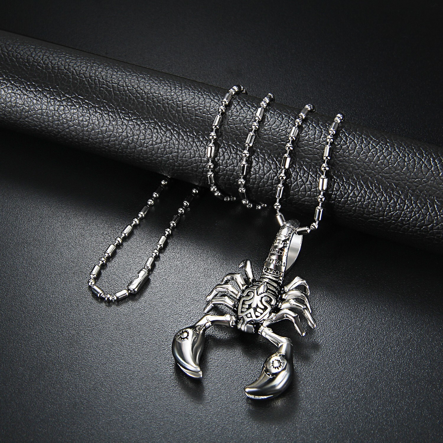 Mens Womens Stainless Steel Scorpio Zodiac Scorpion Pendant Necklace ...