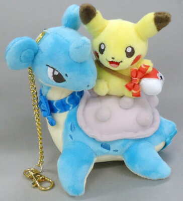 Pokemon Center limited Keychain Pikachu Mascot Riding Lapras (2018 ...