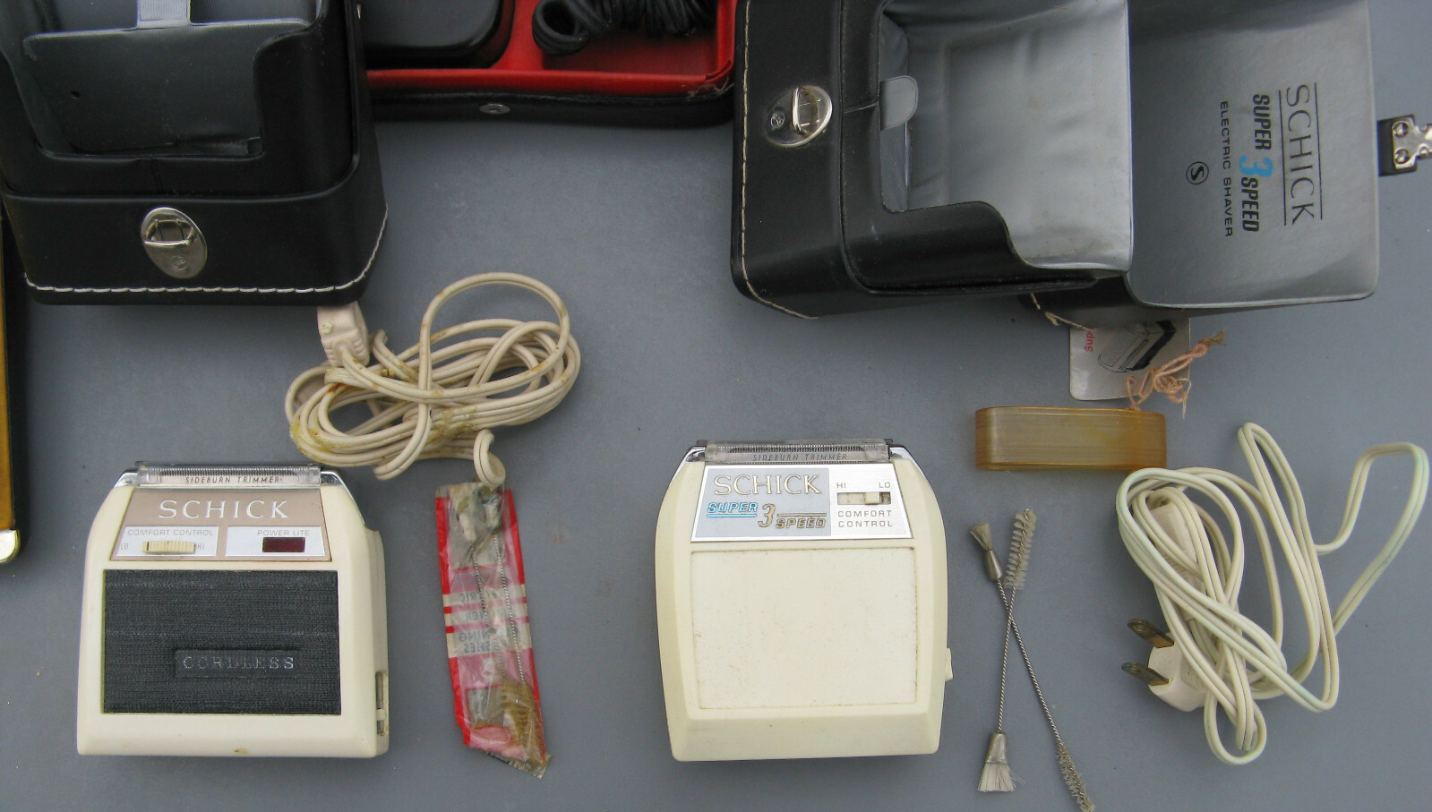 Lot 6 Vintage Schick Electric Shaver Razor Flexamatic Powershave Super ...