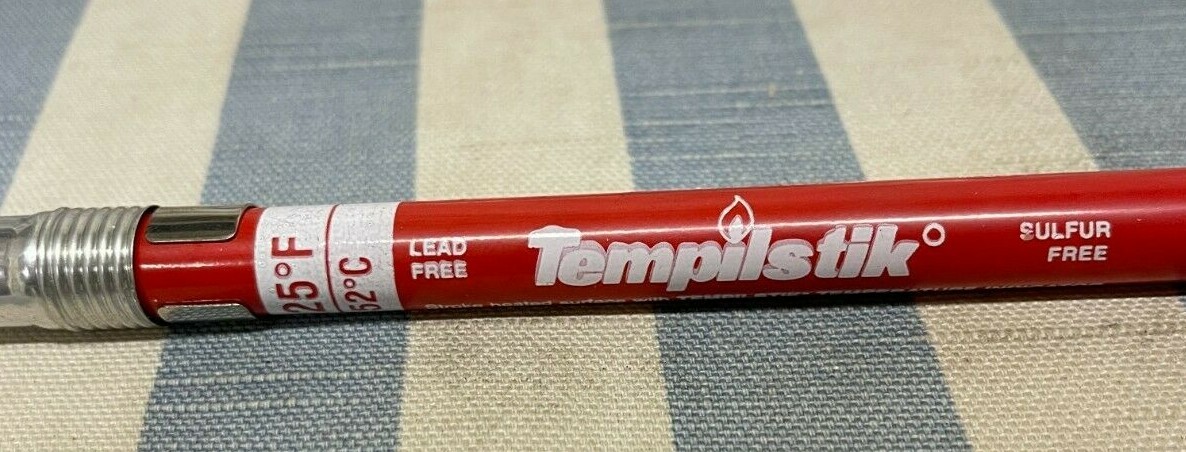 Tempilstik 125 F degree temperature indicating welding crayon marker 52 ...