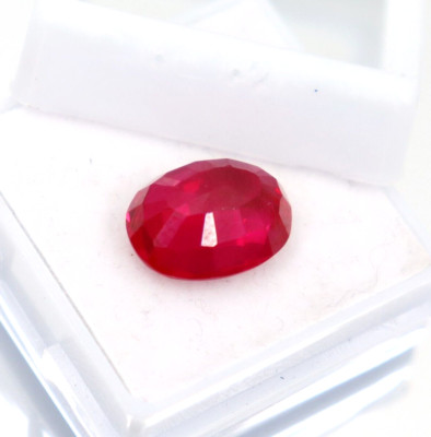 Excellent Oval Cut Red Ruby AAA+ Quality Loose Gemstone Burmese Ruby 6. ...