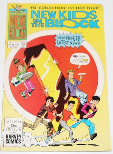 New Kids On The Block #1 - Harvey Comics Rockomics 1990 Music Issue 1st ...