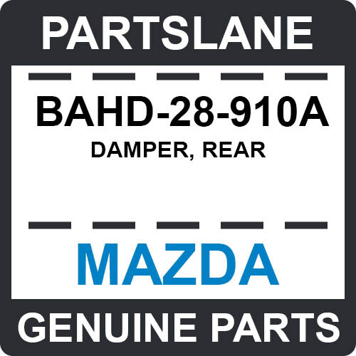 BAHD28910A Genuine Mazda Damper Rear Bahd-28-910a for sale online | eBay