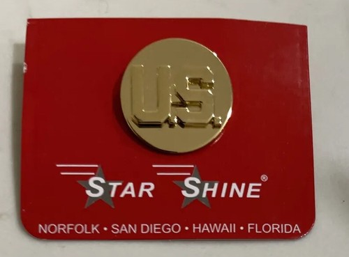 USN US NAVY U.S. GOLD COLOR PIN | eBay
