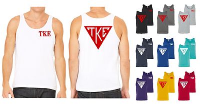 Tau Kappa Epsilon Fraternity Bella+Canvas Tank Top TKE Triangle Shirt ...