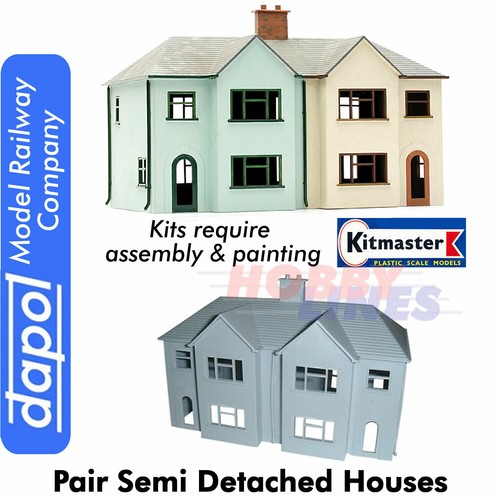 Dapol Kitmaster 00 Gauge Pair of Semi Detached Houses C057 Building ...
