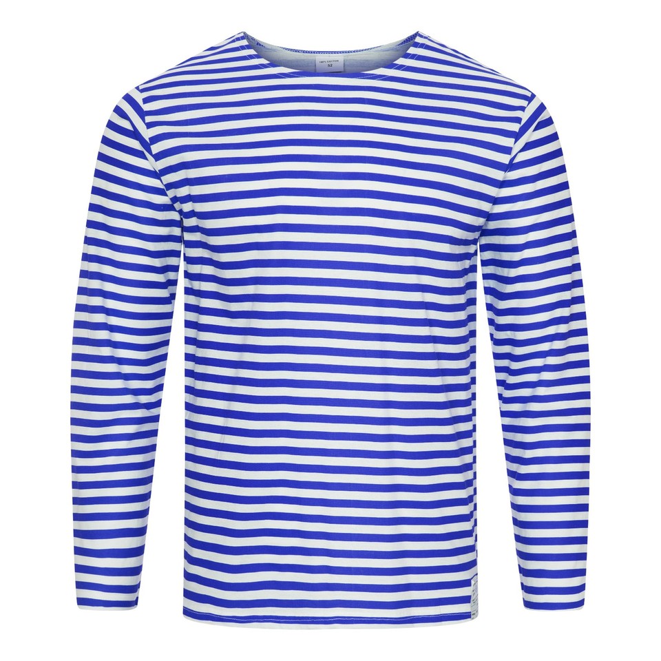 Sailor Top Russian Telnyashka Style Navy Striped Long Sleeve T Shirt ...