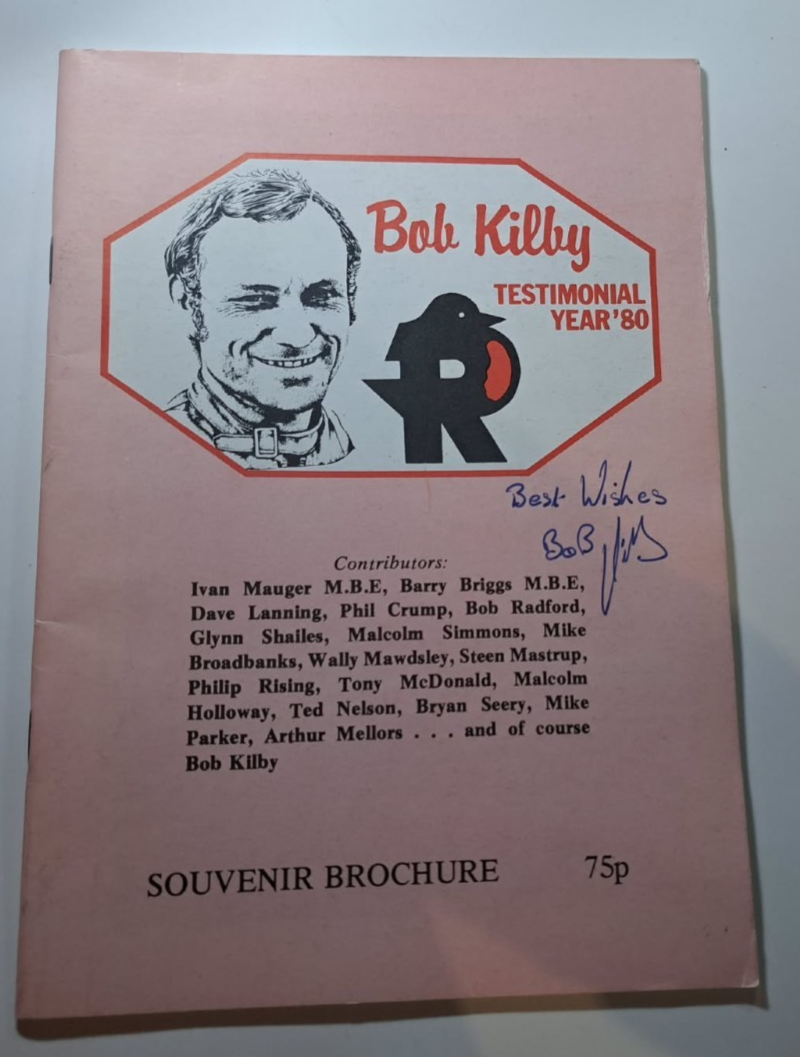 BOB KILBY TESTIMONIAL YEAR 1980 SPEEDWAY BROCHURE | eBay UK