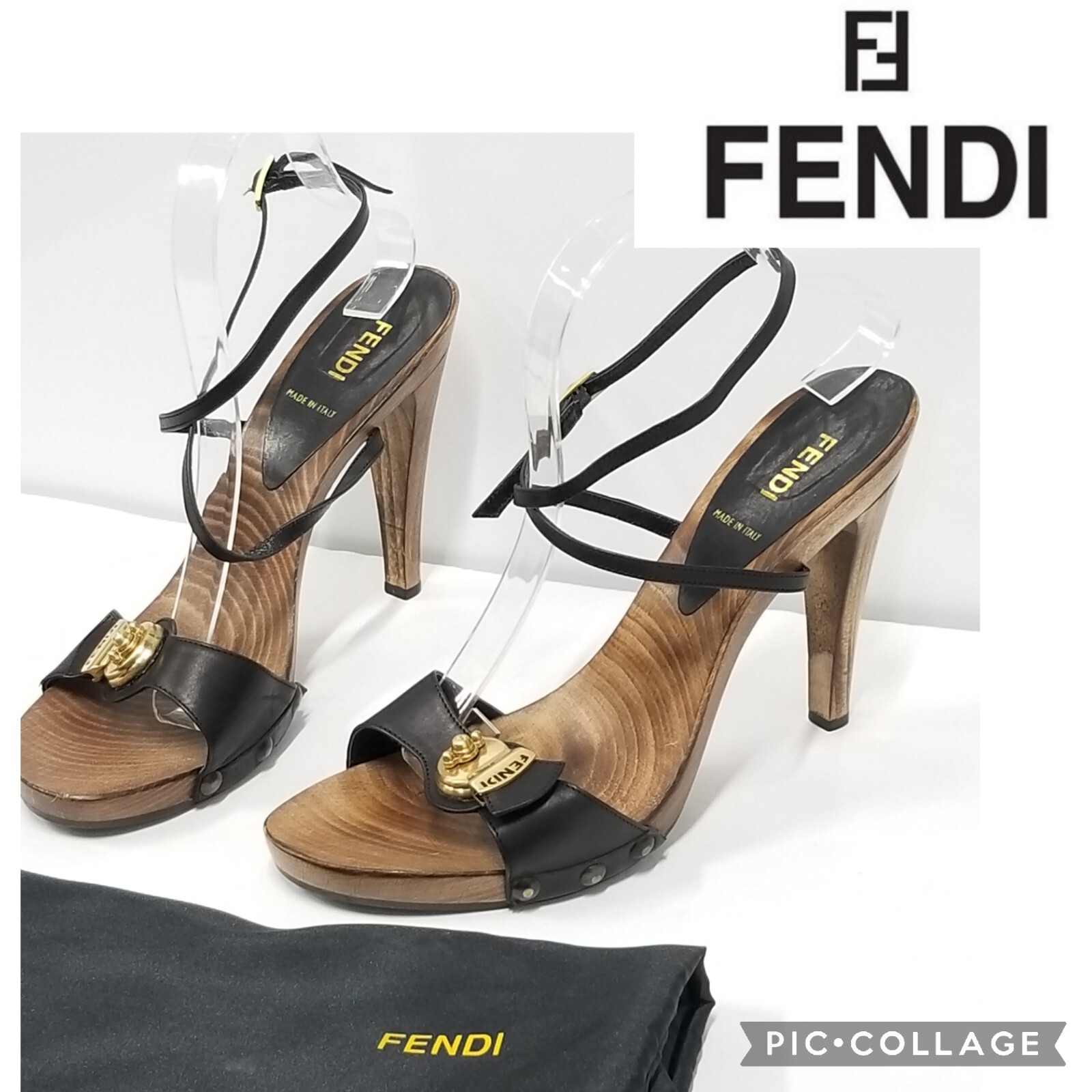 Gorgeous Authentic Fendi Strappy clogs heels sandals | eBay