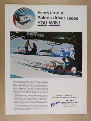 1969 Polaris Colt & Mustang Snowmobiles vintage print Ad | eBay
